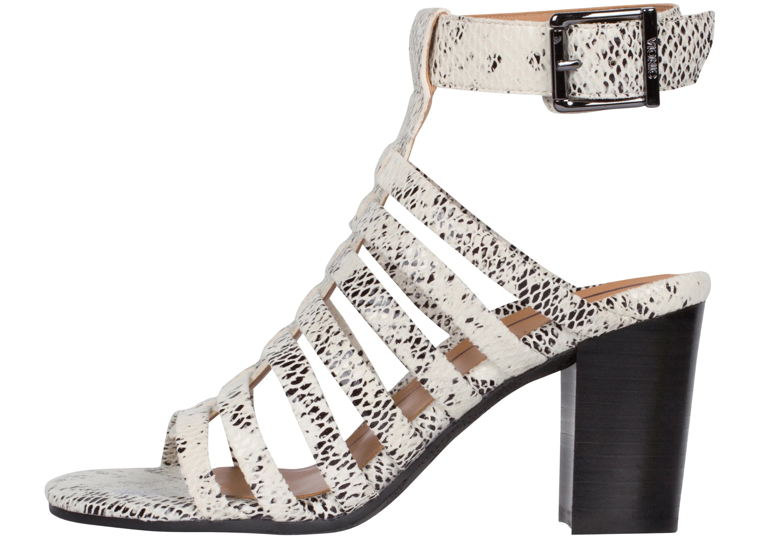 Vionic Womens Sami Leather Ankle Strap Block Heels - Walmart.com