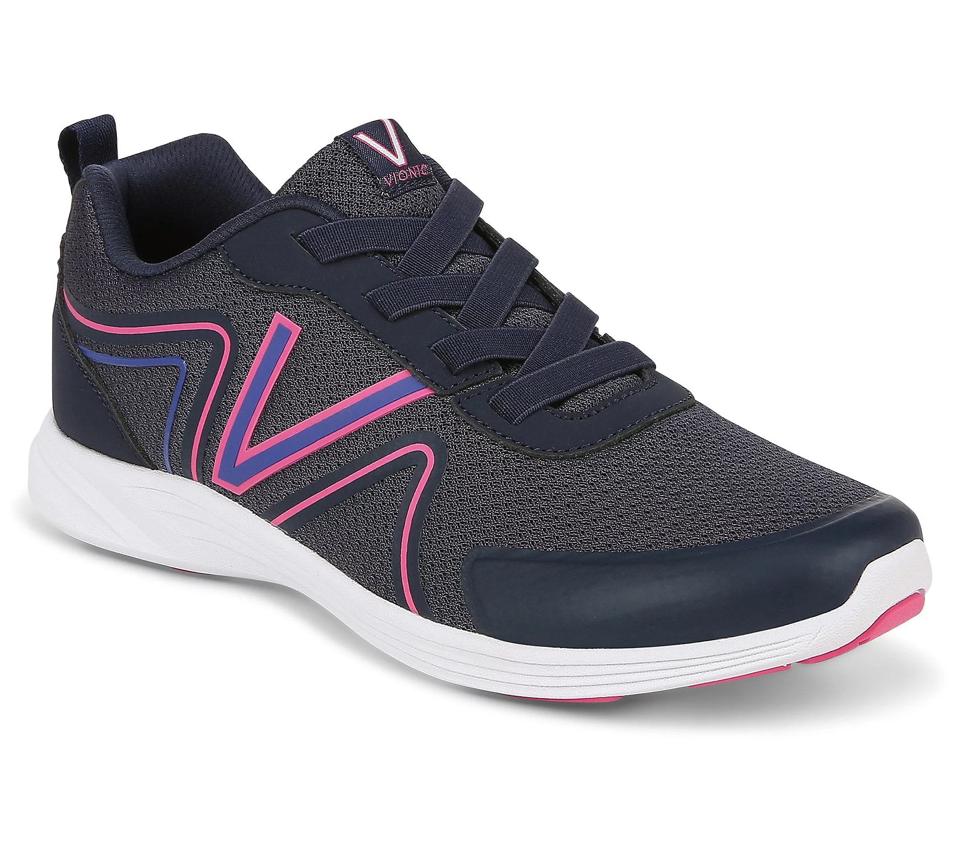 Vionic Womens Shayna Mesh Sneakers Navy 12W - Walmart.com