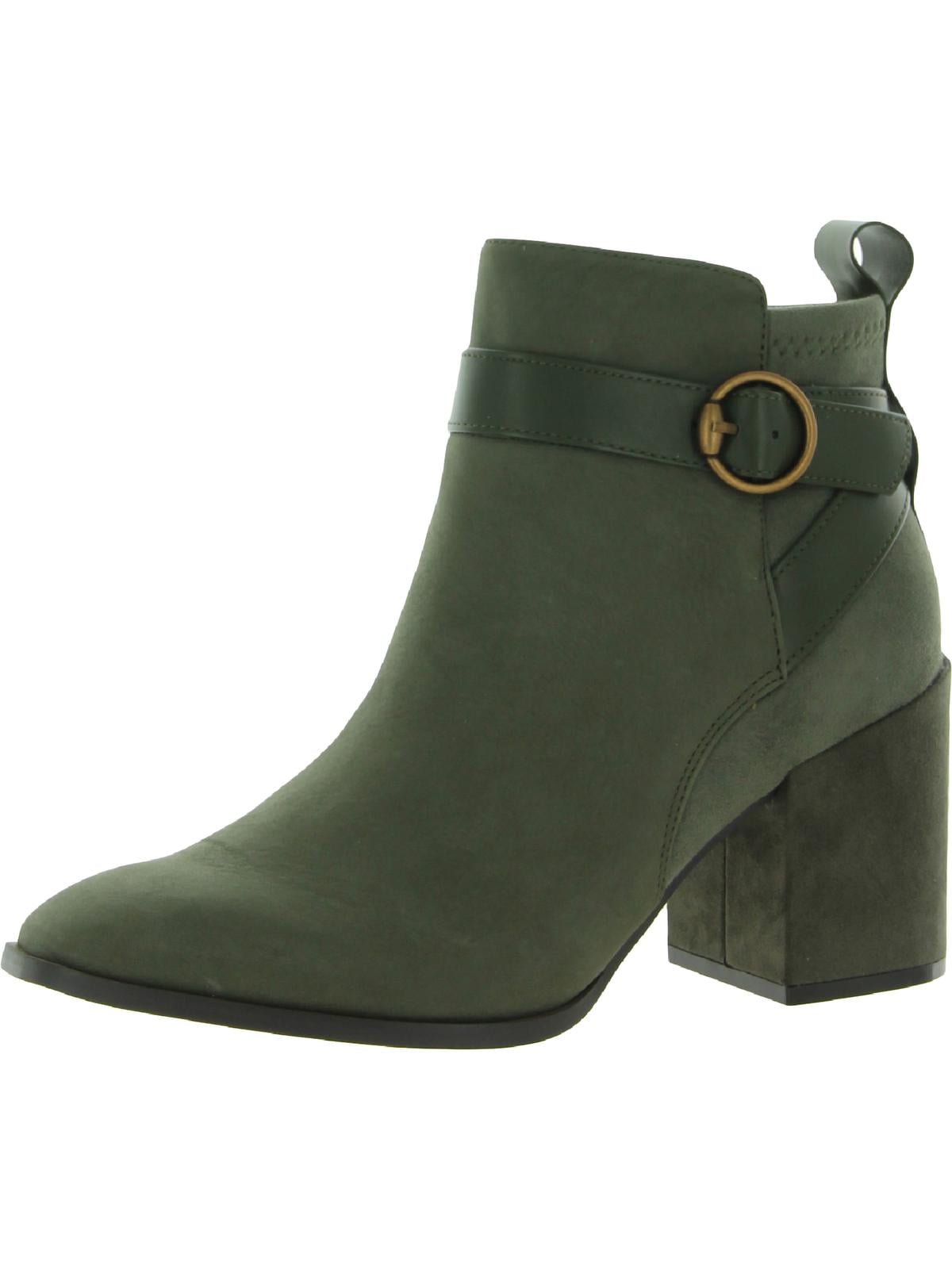 Vionic Womens Tenley Leather Square Toe Booties - Walmart.com