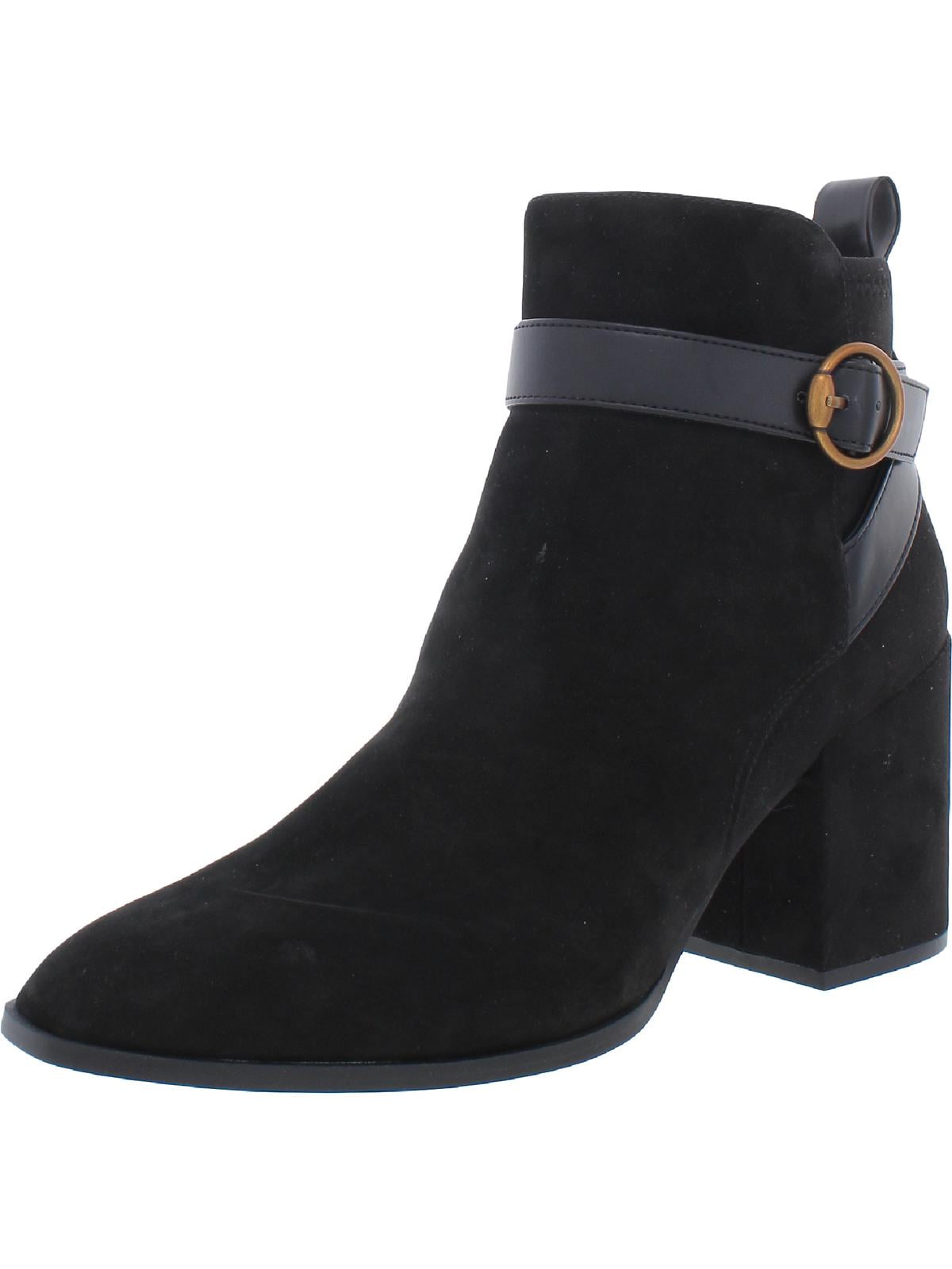 Vionic Womens Tenley Suede Square Toe Booties - Walmart.com