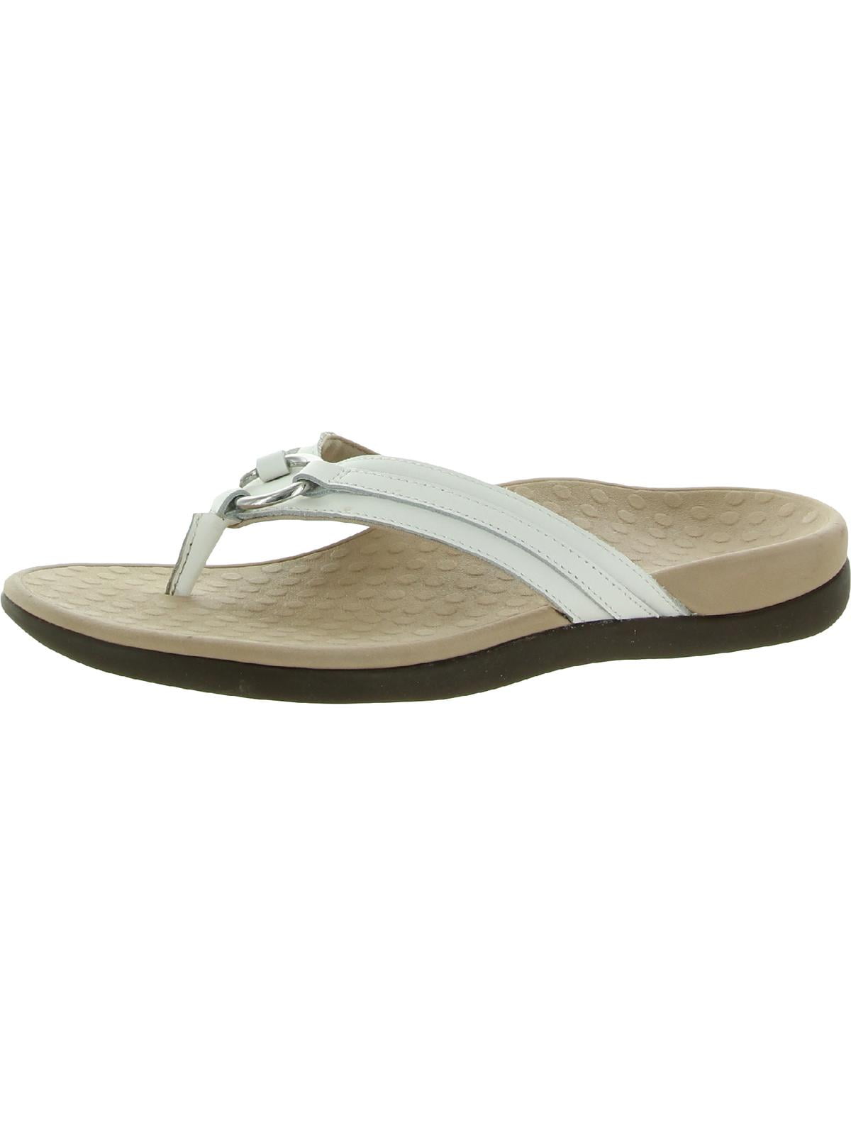 Vionic Womens Tide Aloe Toe Post Sandal White - Walmart.com