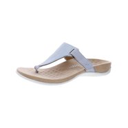 Earth Leather Perforated Wedge Sandals- Pisa Galli Amber Yellow 7.5 W ...