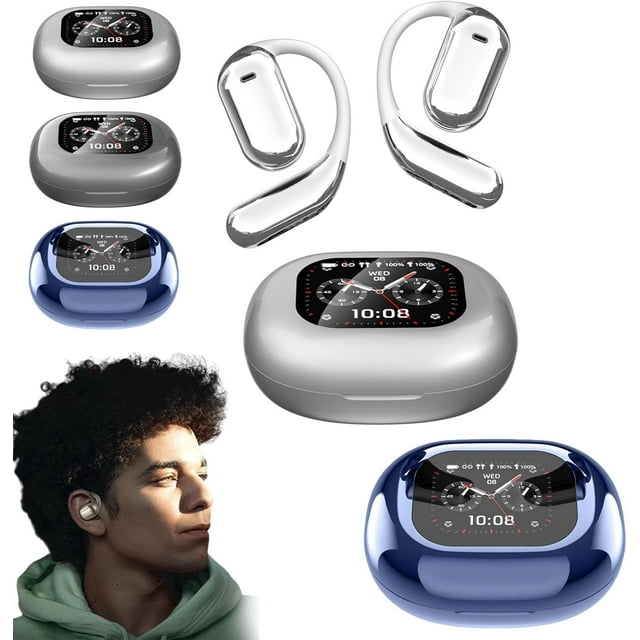 AI Translator Earbud, Earbuds, AI Translator Earbuds Real Time, LCD ...