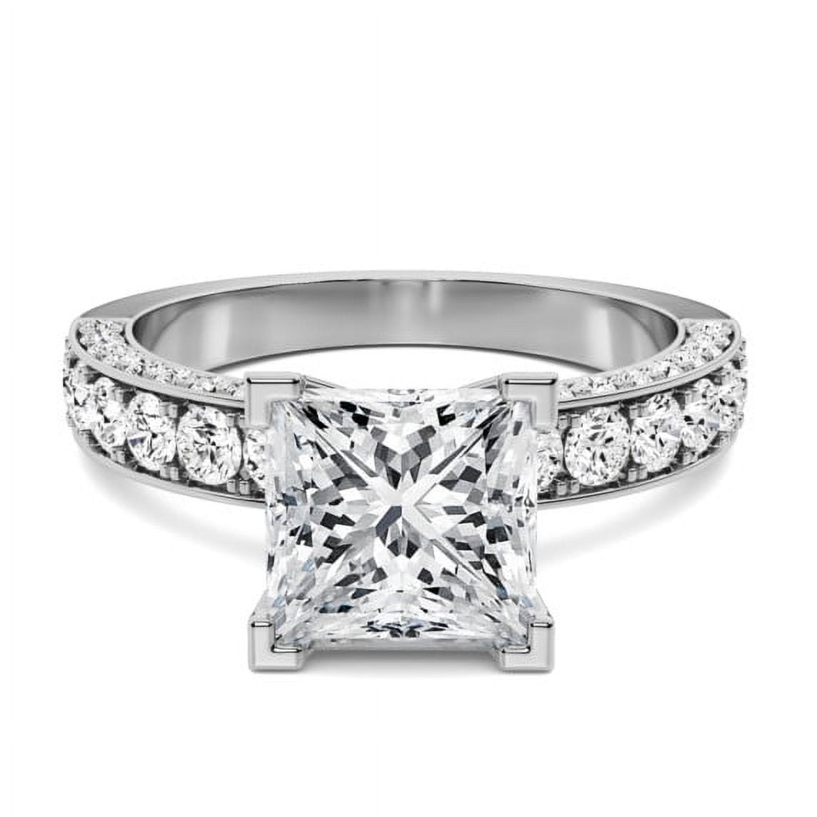 Viora Jewel 14K White Gold Plated Princess Cut Engagement Rings - 1.78 ...
