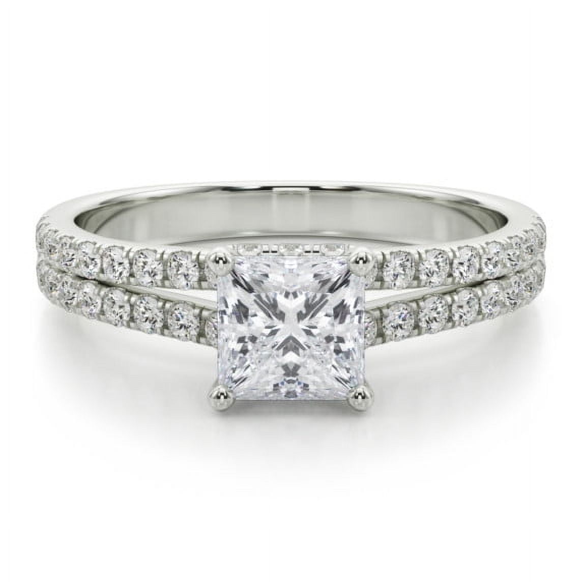 Viora Jewelry 1.59 Ct Princess Cut Solitaire Engagement Ring with ...