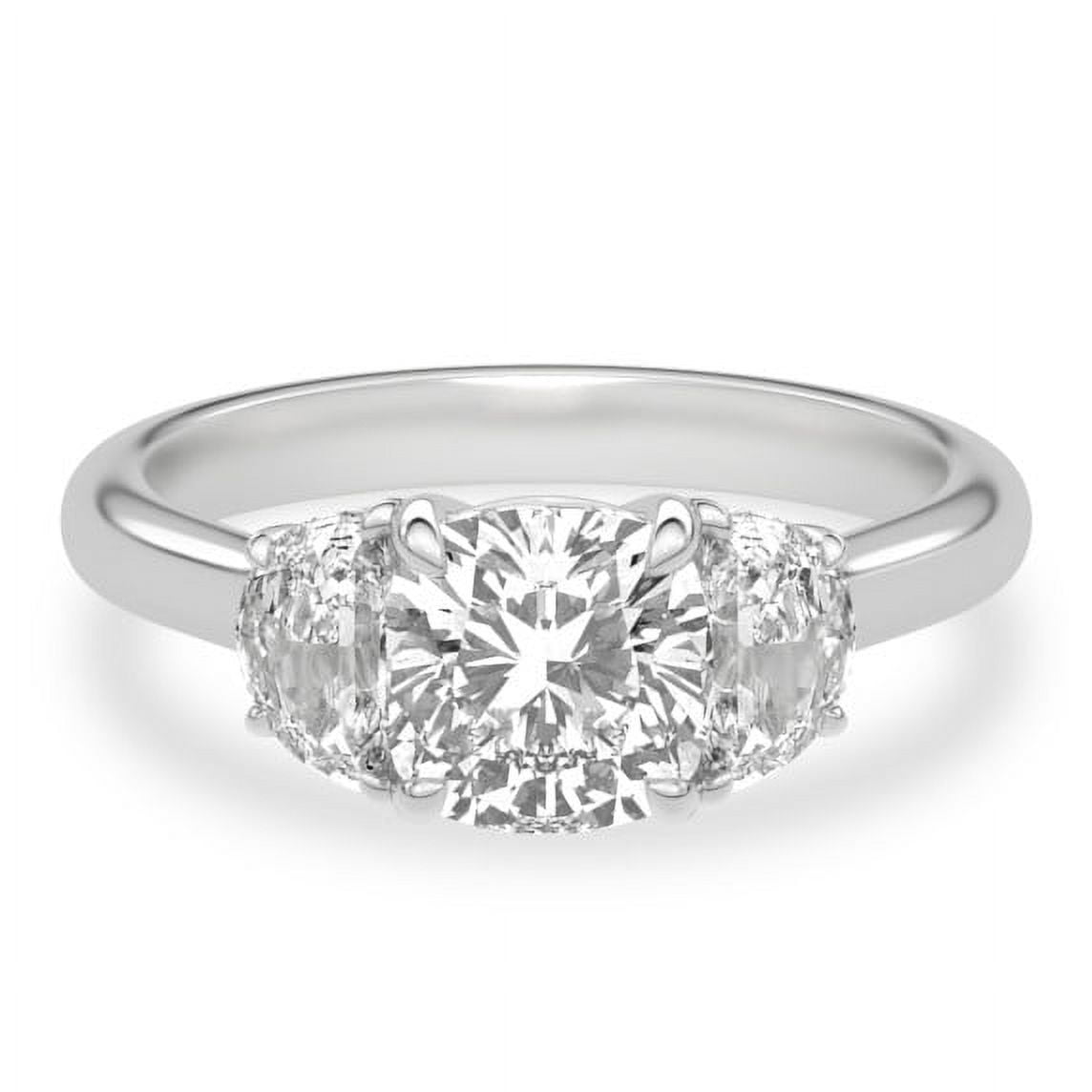 Viora Jewelry Mind-blowing Cushion Cut Solitaire Engagement Wedding Ring for Women - 14K White ...