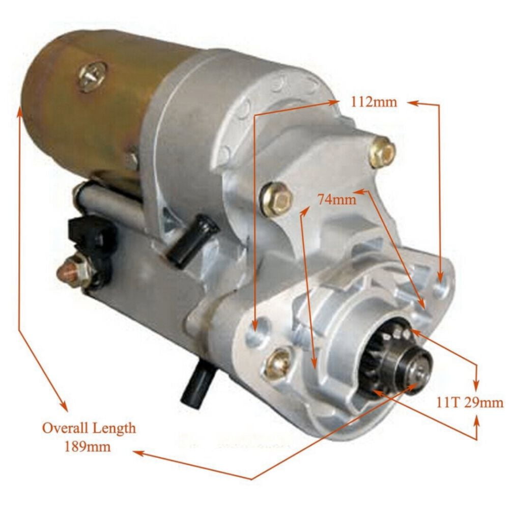 VioziteGam 1pc Starter Motor 12 Voltage Clockwise Rotation 11 Teeth ...