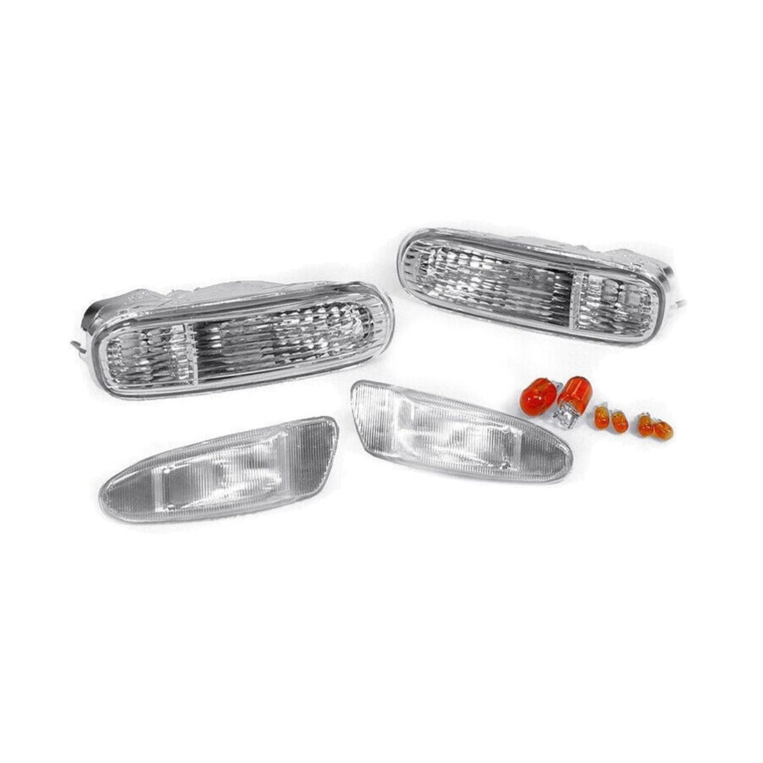 VioziteGam 2 Air to 4pcs Clear Signal + F Side Marker Light for Toyota ...