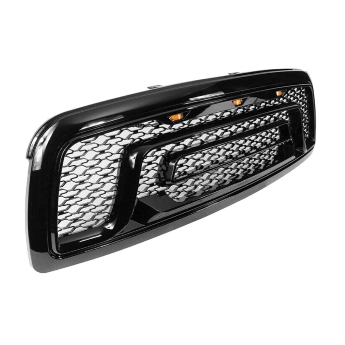 VioziteGam Bumper Grille Front Upper Side Gloss Black ABS Plastic ...