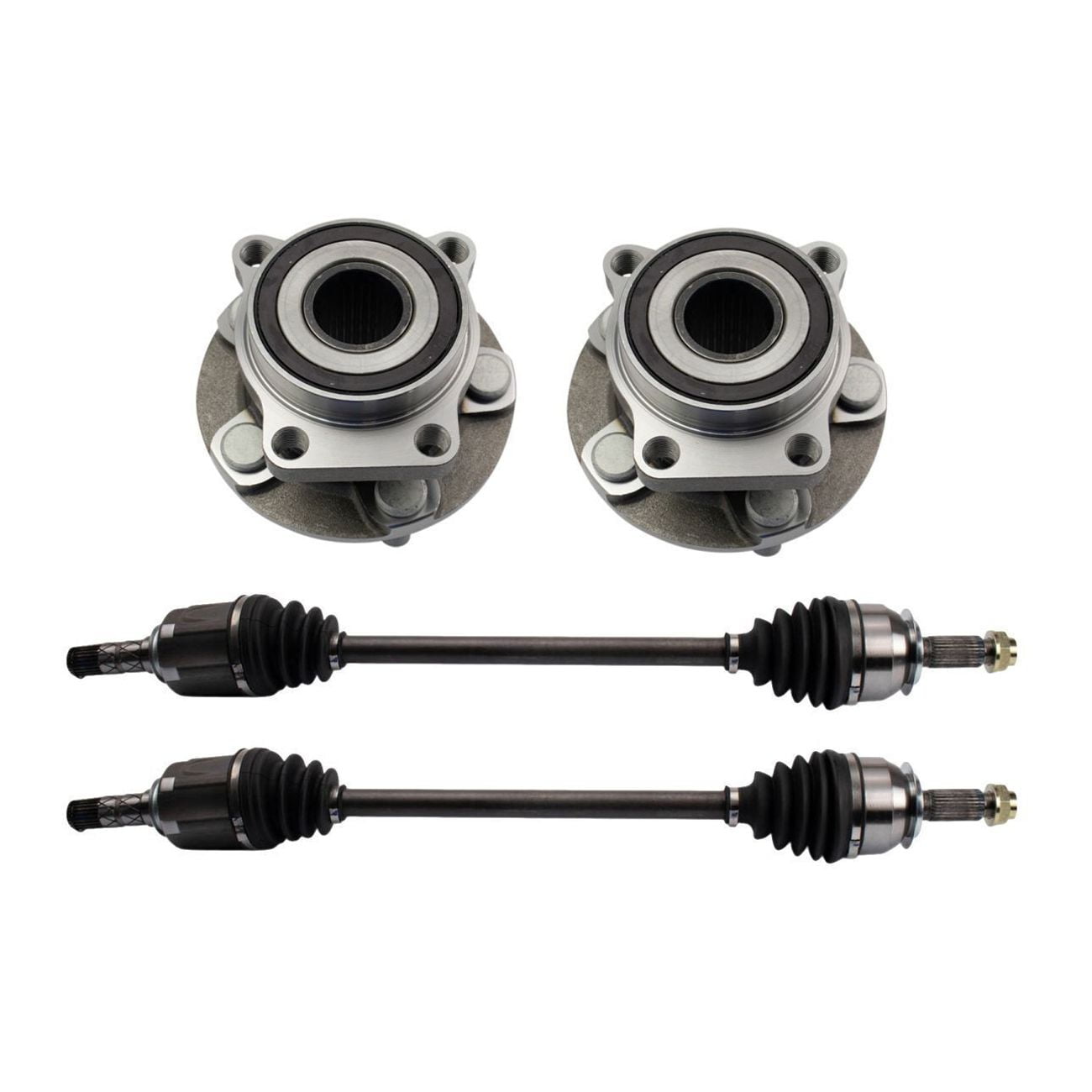 VioziteGam Front Wheel Hub Bearing & Axle Kit 4pcs Ball Bearingkit ...