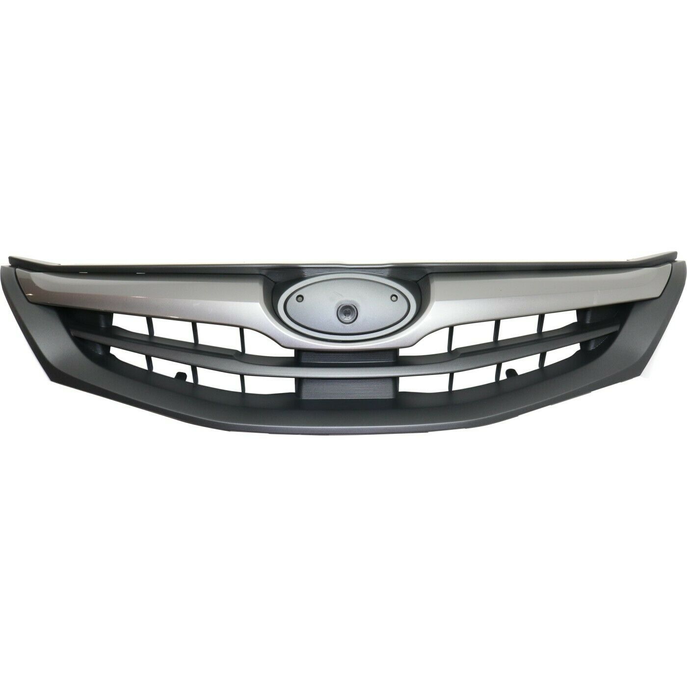 VioziteGam Grille Assembly Matte Black and Insert with Silver Molding ...