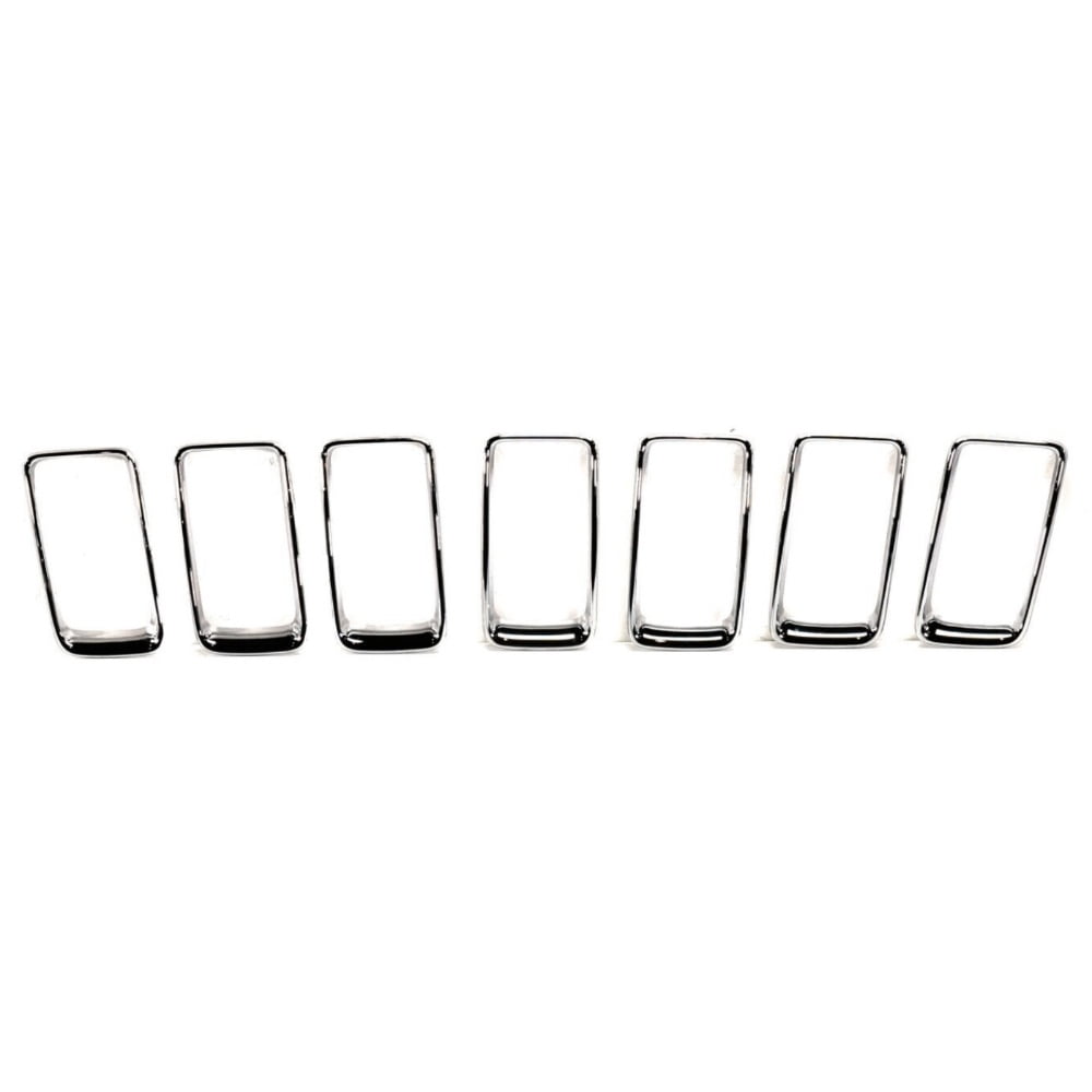 VioziteGam Grille Trim Chrome Bumper Grill for Jeep for Grand Cherokee ...