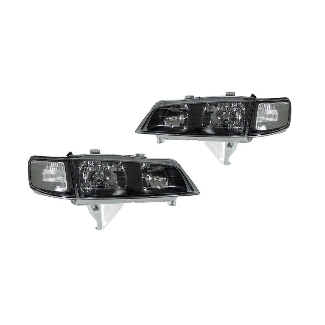 VioziteGam JDM Sir Cd6 Black Headlight + Clear Corner Light Must Use ...