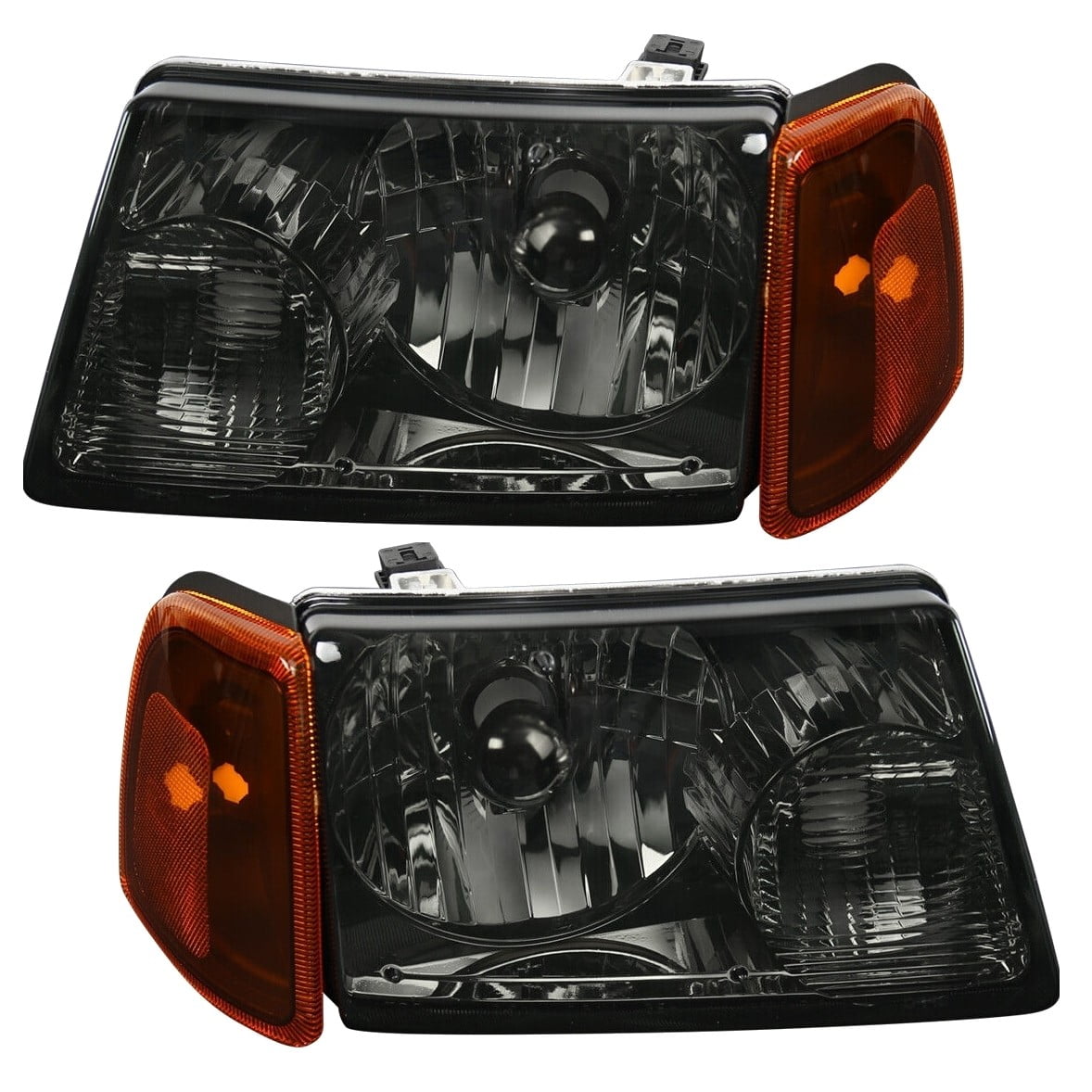 VioziteGam Smoke Headlights+Amber Corner Signal Lamp Left+Right Heavy ...
