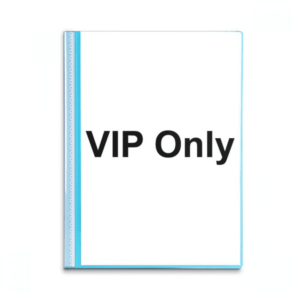 Vip Only Black Symbol Pattern Book Sheet Protectors Portfolio Binder ...