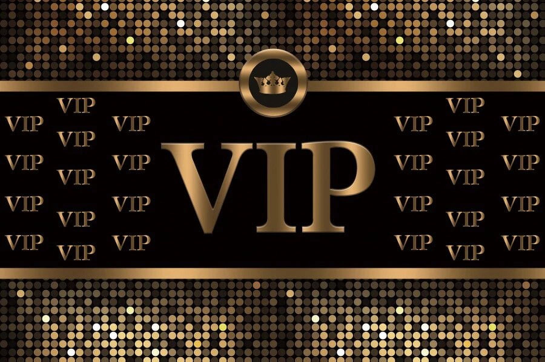 Vip Party Photocall Black Golden Sequins Polka Dots Customized ...