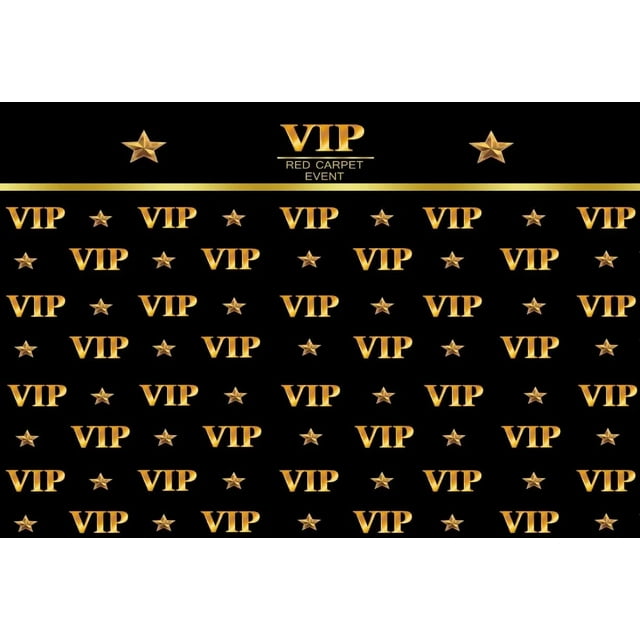 Vip Party Photocall Black Golden Sequins Polka Dots Customized ...