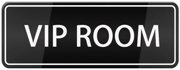 Vip Room Sign For House Door, Plastic Self-Adhesive Signs For Business ...