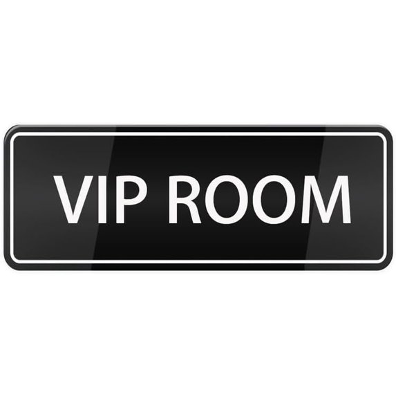 Vip Room Sign For House Door, Plastic Self-Adhesive Signs For Business ...