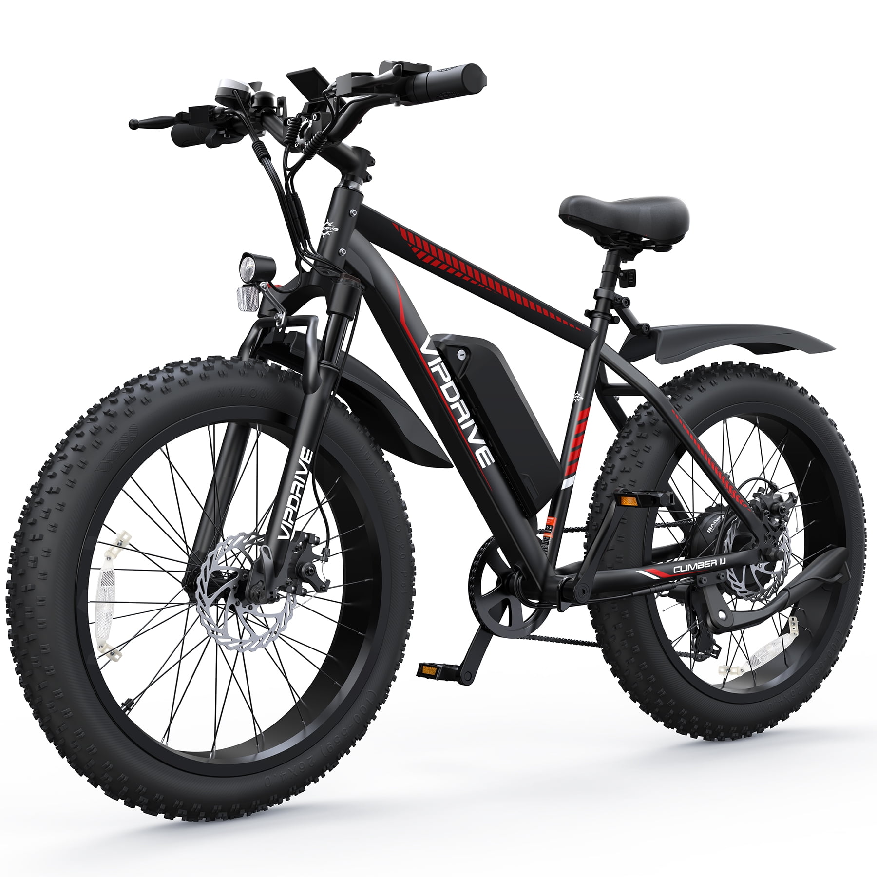 Vipdrive 26" Electric Bike for Adult, 20 MPH 750W Peak Commuting Ebike ...