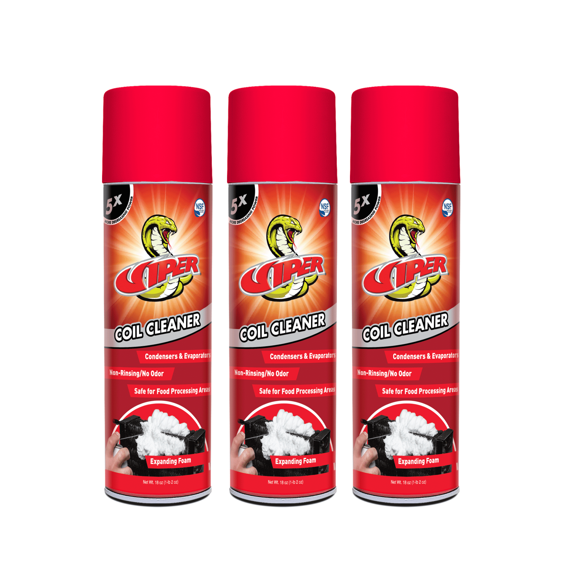 Viper Coil Cleaner, Refrigeration Technologies (RT375A) - 3 Pack ...