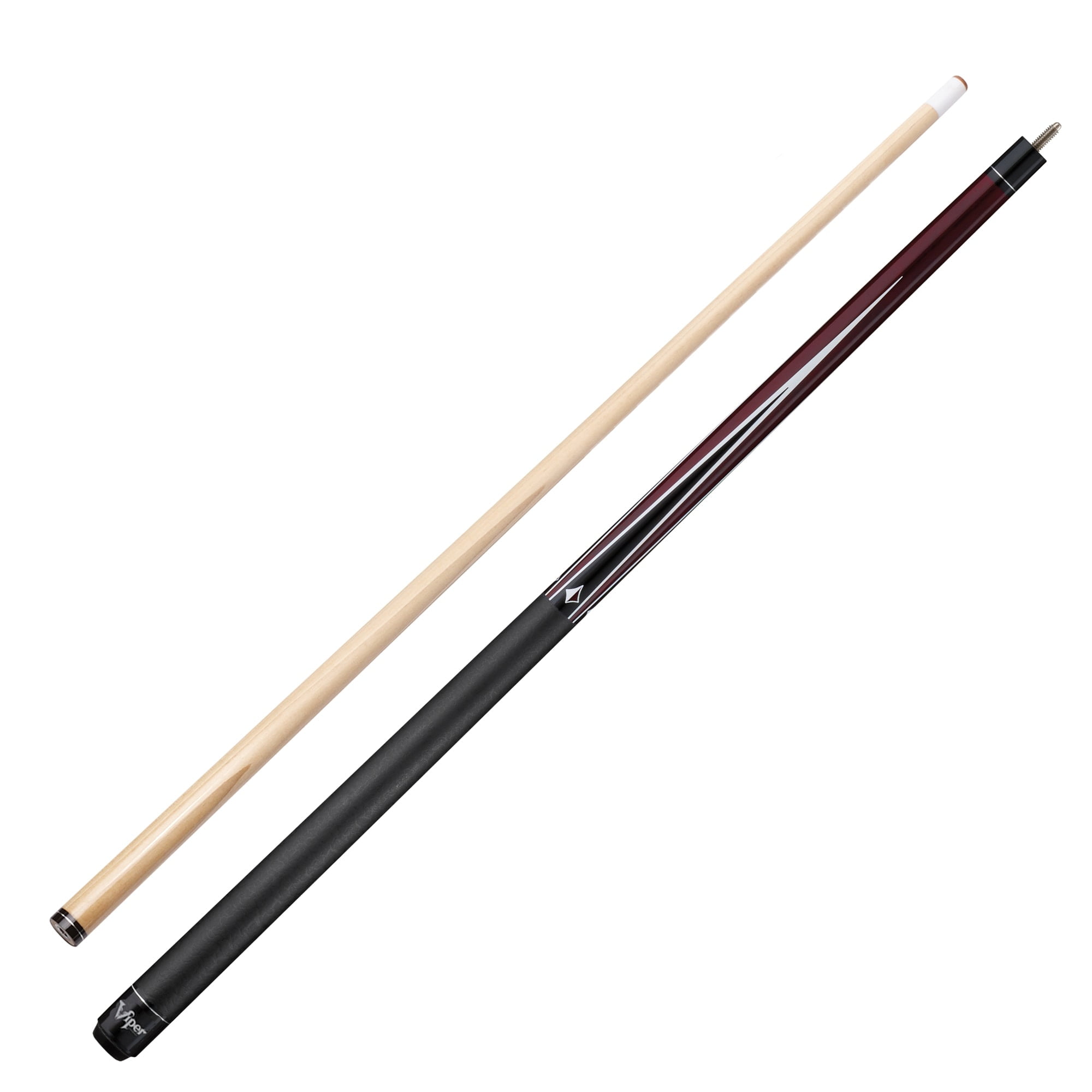 Viper Diamond 58" Billiard/Pool Cue, 2 Piece, Burgundy, 21 Ounce ...