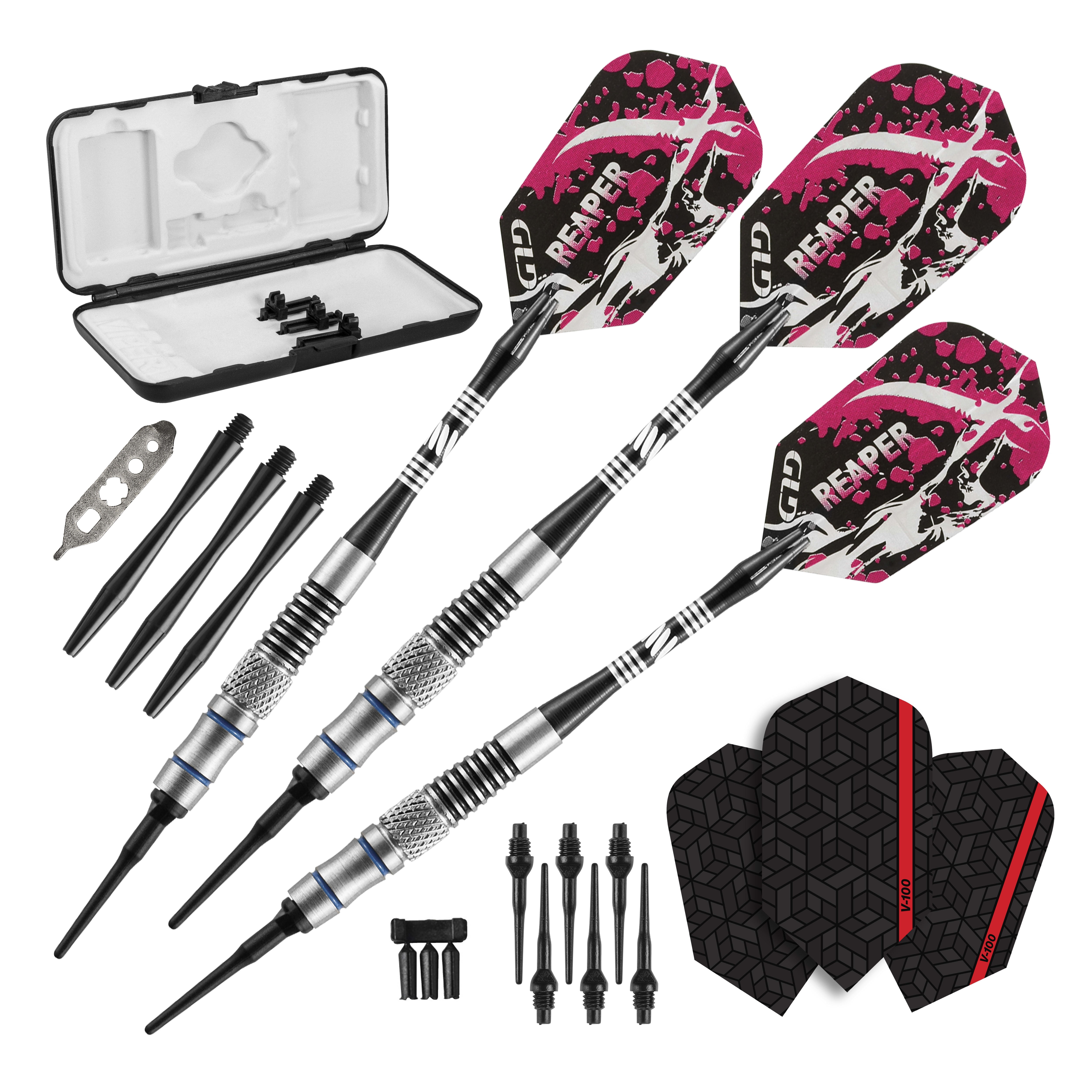 Free Shipping! Viper Grim Reaper 80% Tungsten Soft Tip Dart Set, Blue ...