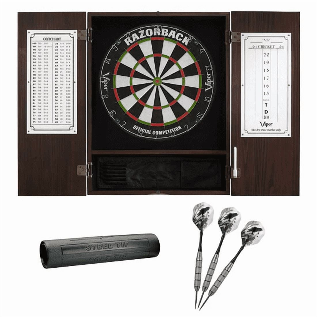 Viper Shot King Bristle Dartboard, Small Cricket Chalk Scoreboard, Dart ...