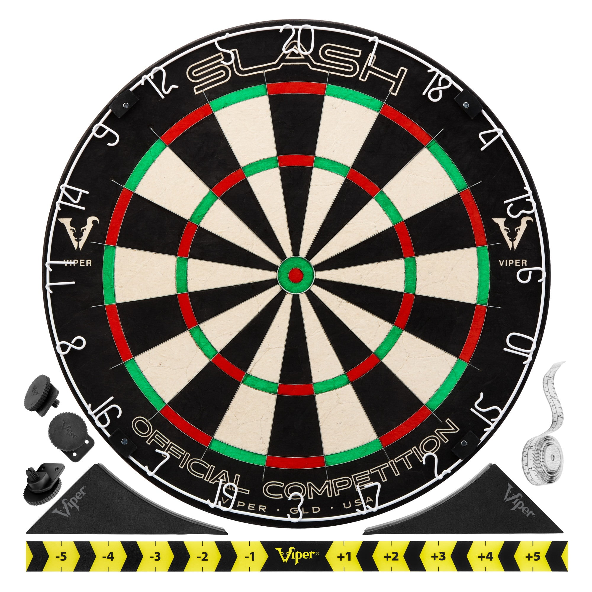 Viper Slash Steel Tip Dartboard - High-Grade Sisal Fibers, Regulation ...