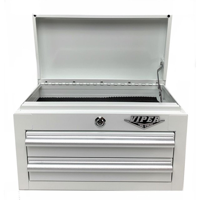 Viper Tool Storage V218MCWH 18-Inch 2-Drawer 18 Gauge Steel Mini ...