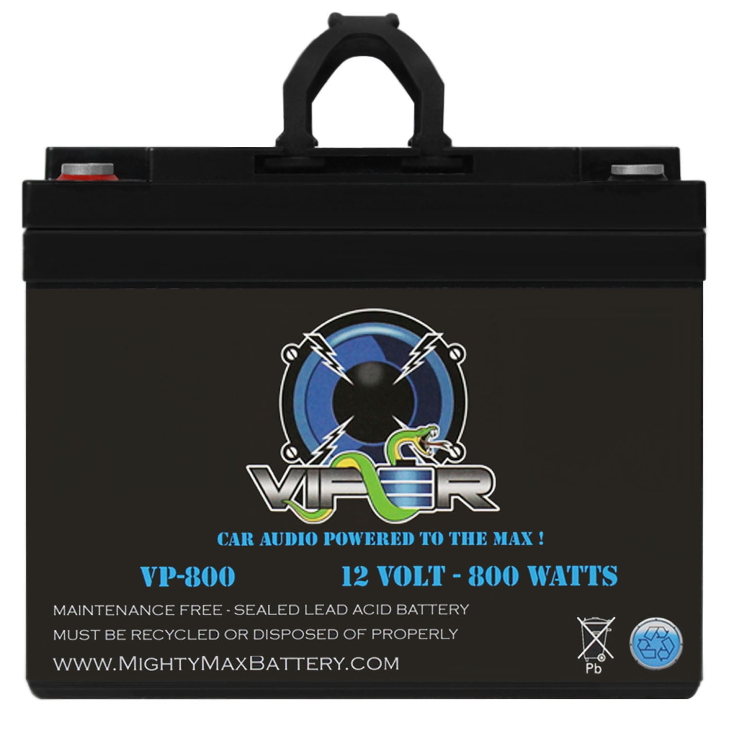 Viper VP-800 12V 800 Watt Audio Battery for Pioneer GM-D8601 - Walmart ...