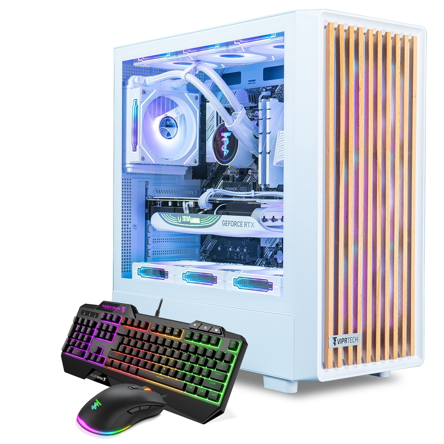 ViprTech Overlord 2.0 Wood PC - AMD Ryzen 7 5700X 4.6Ghz, RTX 5070 12G ...