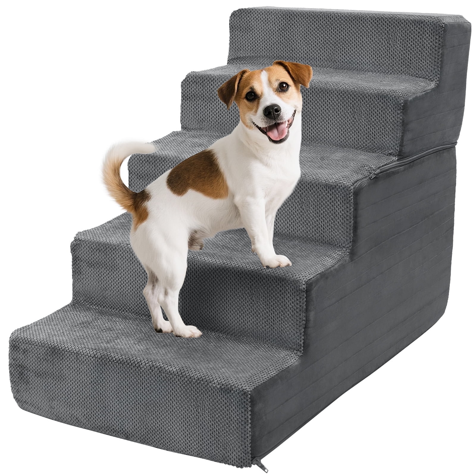Vipsafe 5-Step Dog Stairs Pet Ramp Stairs for Small Dogs and Cats High ...