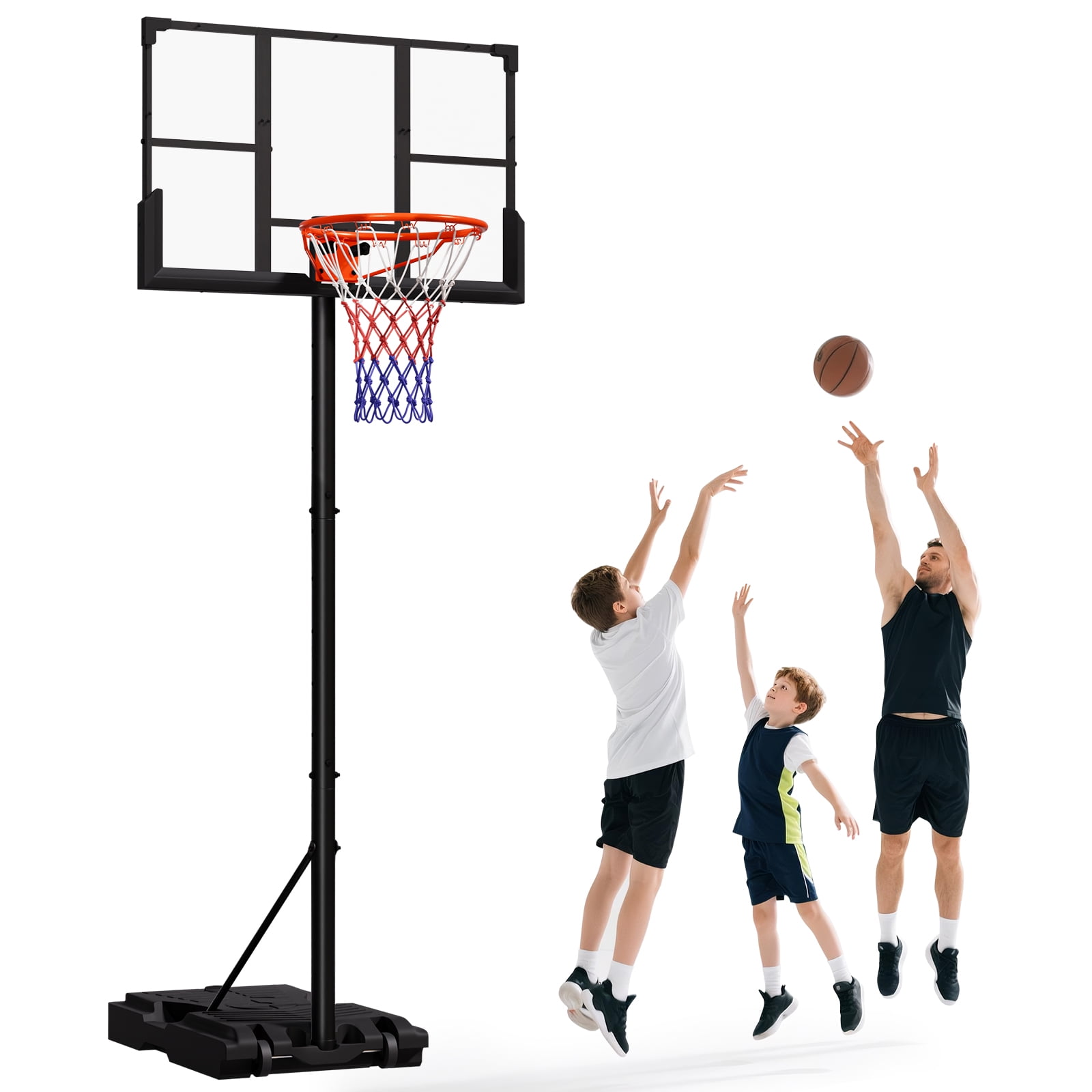 VIPSAFE Basketball Hoop System with 44" Backboard, Height Adjustable 4. ...