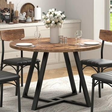 40 x 72 in. X-Style Dining Table with Wirebrushed Black Leg & Linen ...