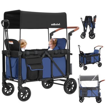 Wonder Buggy Skyler Jumbo Umbrella Stroller With Round Canopy & Mesh ...