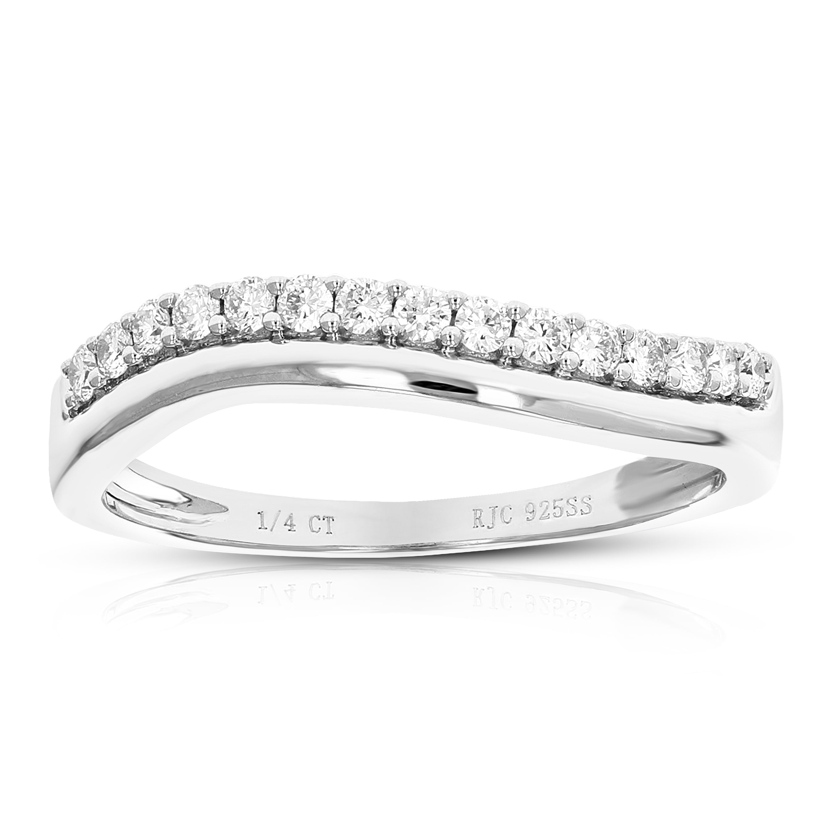 Vir Jewels 1/4 CTTW Lab Grown Diamond Engagement Ring in Sterling ...