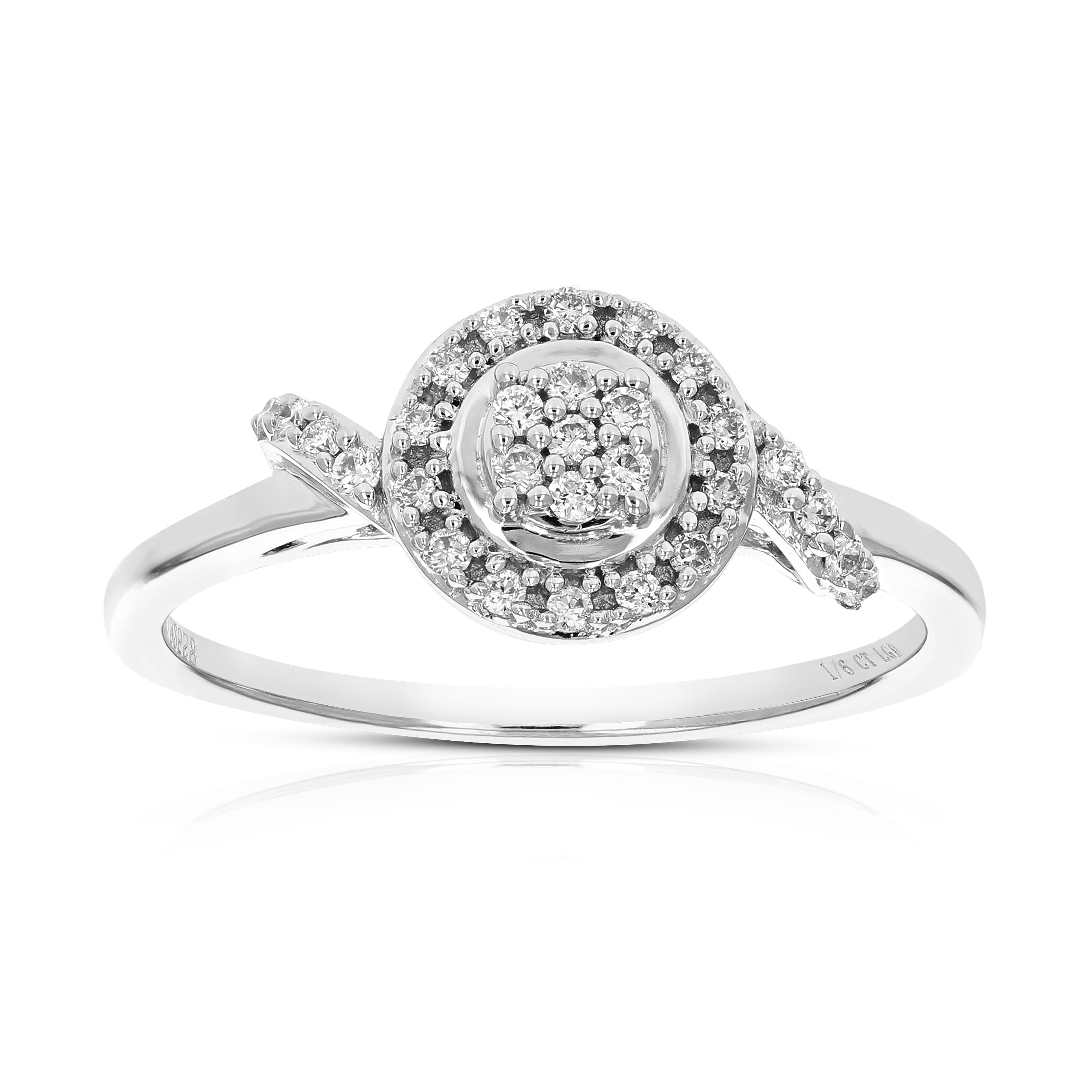 Vir Jewels 1/6 CTTW Lab Grown Diamond Engagement Ring in Sterling ...