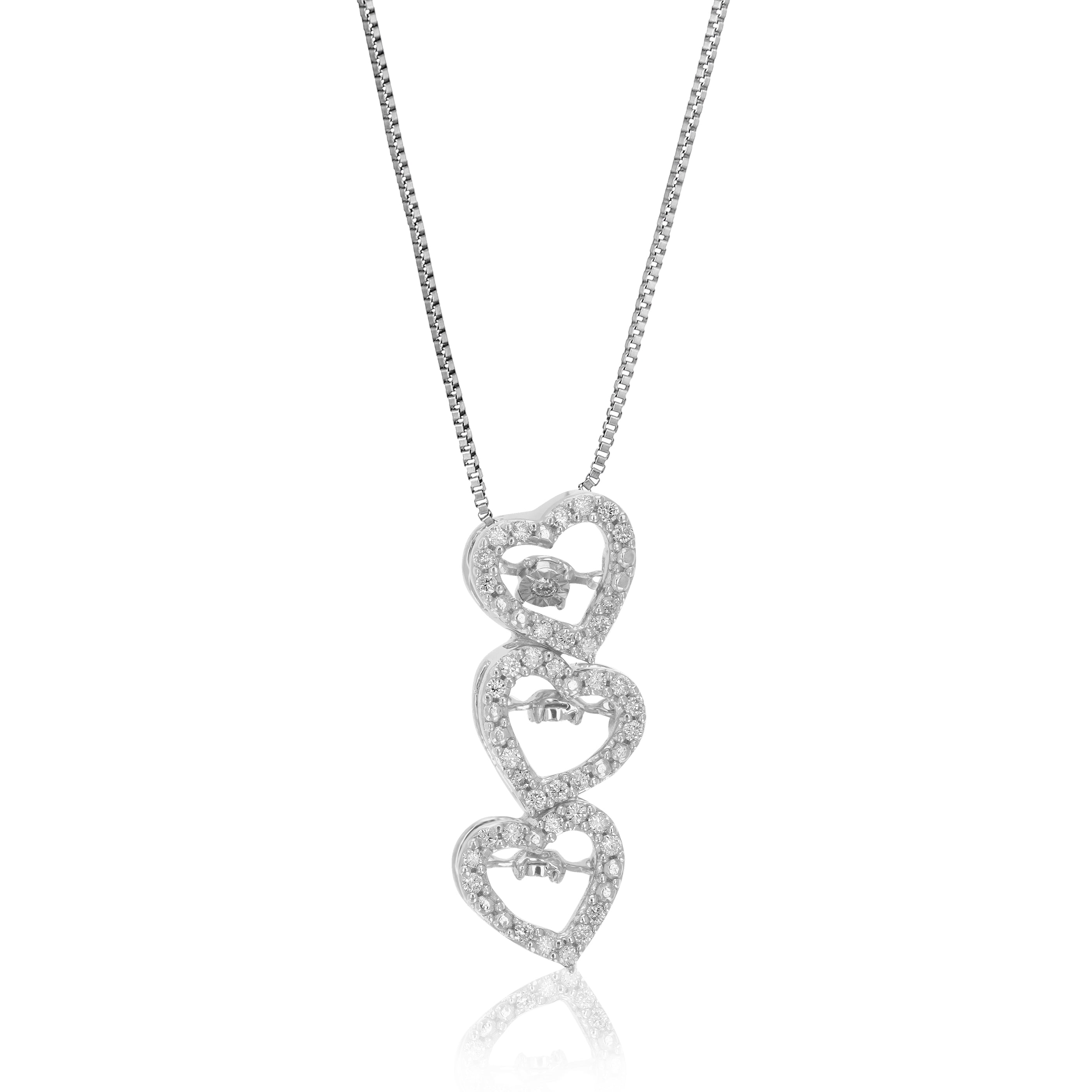 Vir Jewels 1/6 CTTW Lab Grown Diamond Heart Pendant Necklace in ...