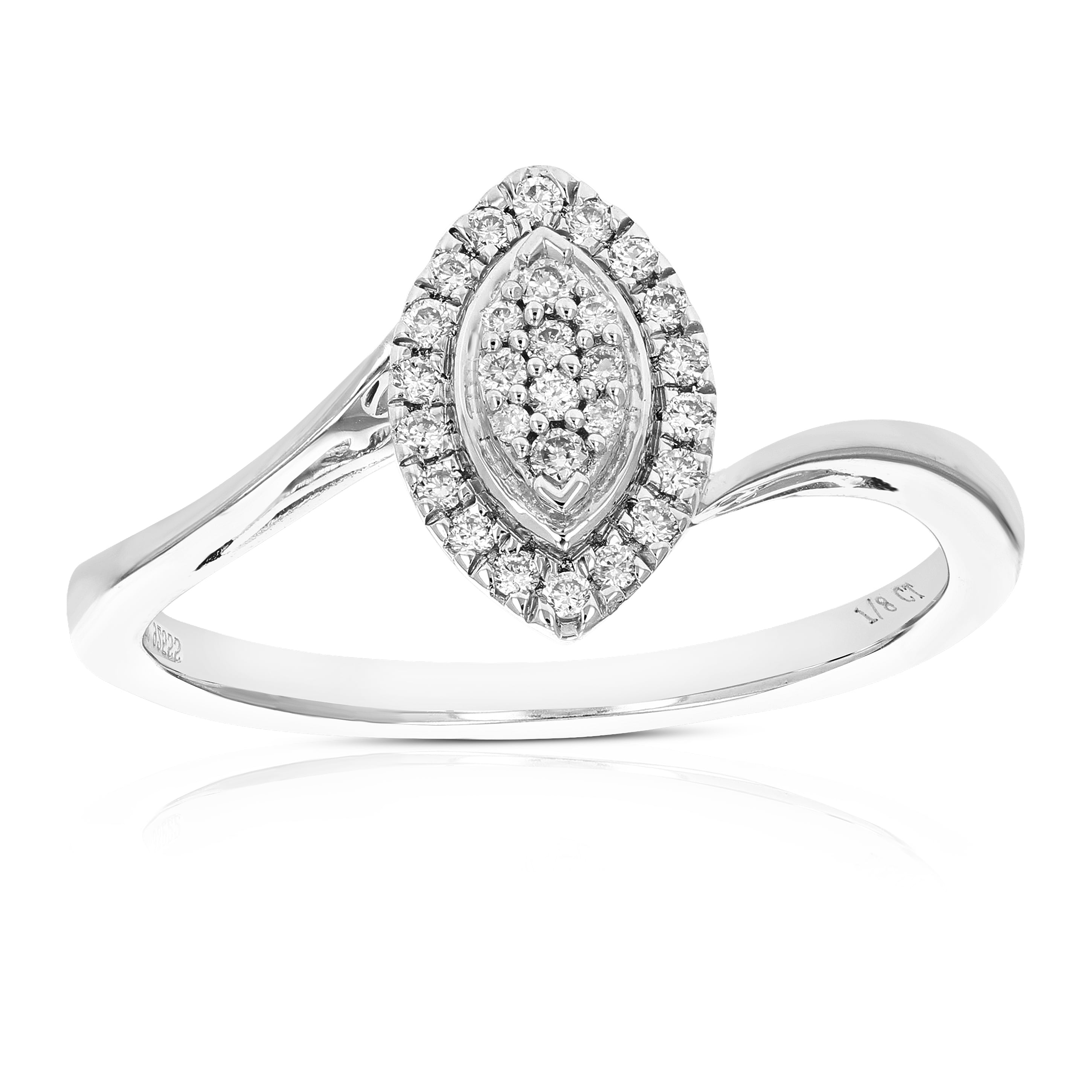 Vir Jewels 1/8 CTTW Lab Grown Diamond Ring in Sterling Silver Female ...