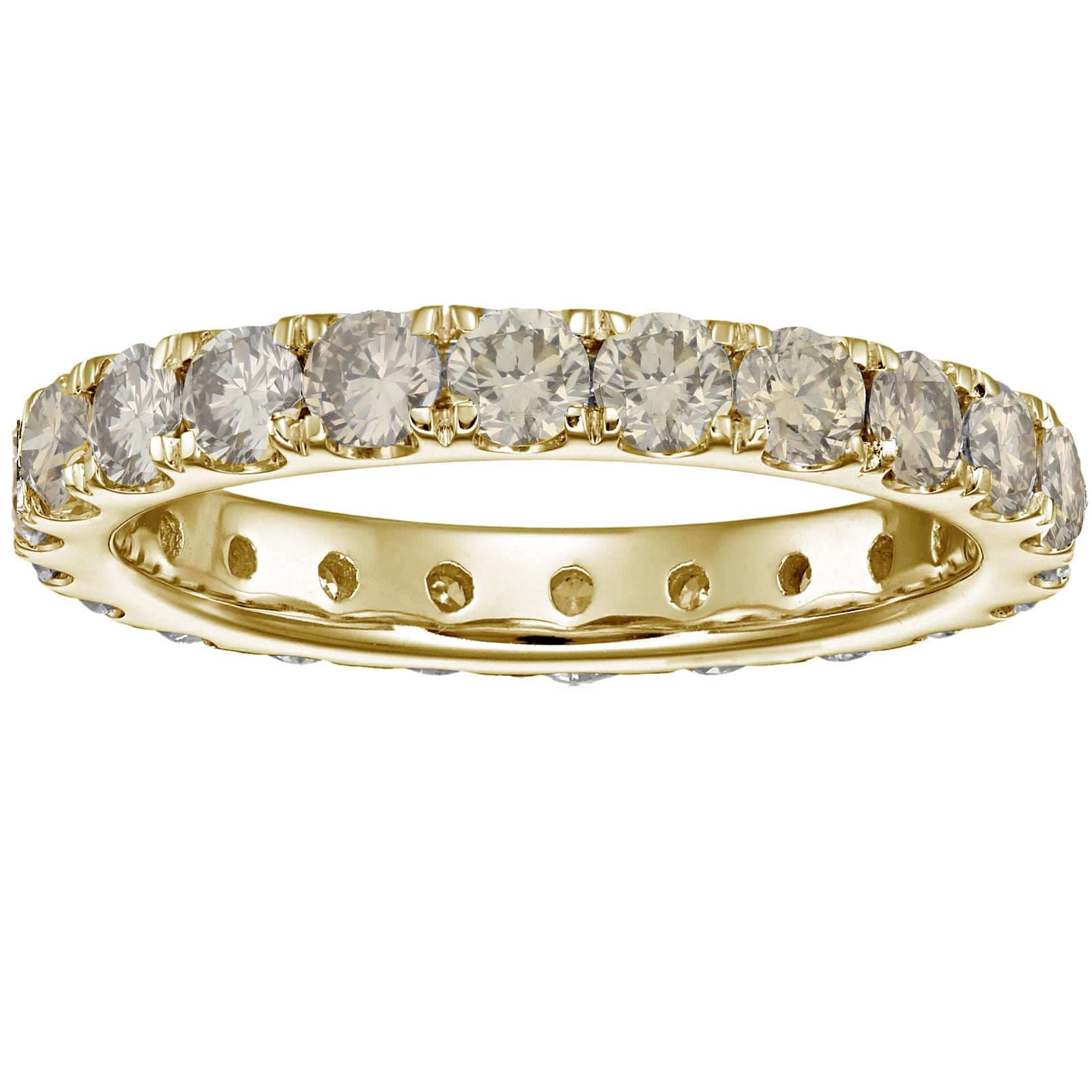 Vir Jewels 3 CTTW Champagne Diamond Eternity Ring Wedding Band in 14K ...