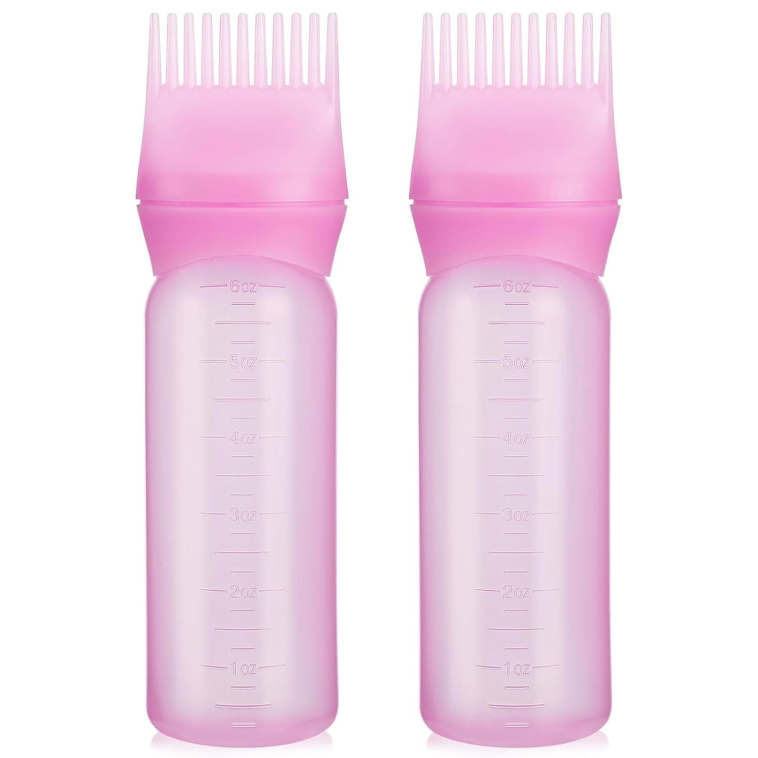 Viraaji Hair OilHair Dye Applicator Brush Bottles Plastic 120 ML Applicator Brush with Graduated ...