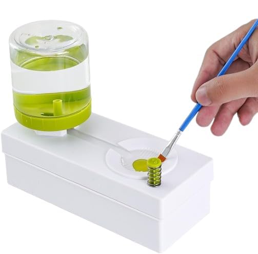 Viraaji Paint Brush Cleaner with Flushing Button Auto Refill Water Tank ...