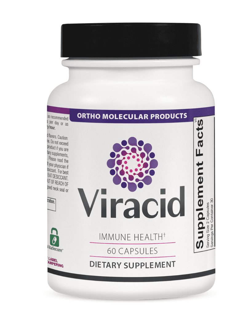 Ortho Molecular Viracid 60ct, Immune Support Supplement with Nutrients ...