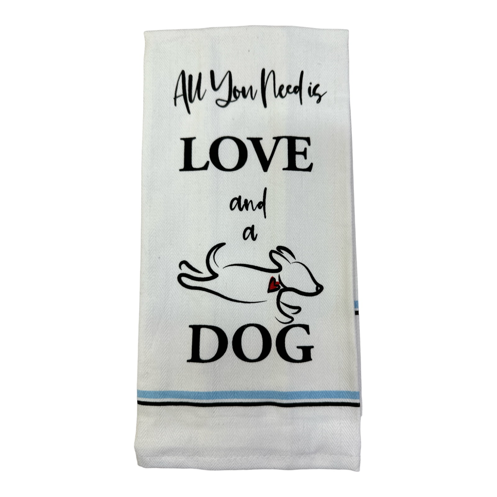 Virah Bella 25" x 15" Decorative Kitchen Towel - All You Need Is Love ...