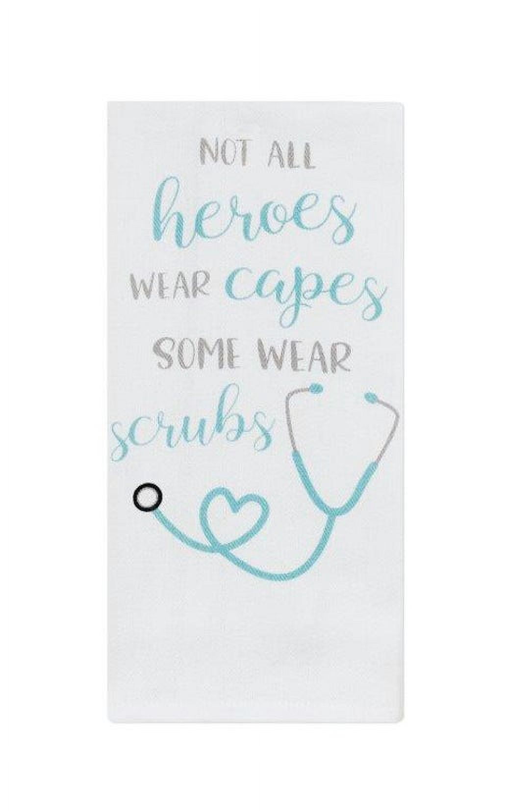 Virah Bella 25" x 15" Decorative Kitchen Towel - Not All Heroes Wear ...