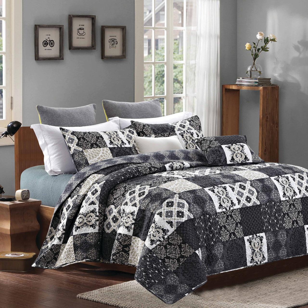 Virah Bella - Arabesque - Lightweight Reversible 3-Piece Lodge Quilt ...