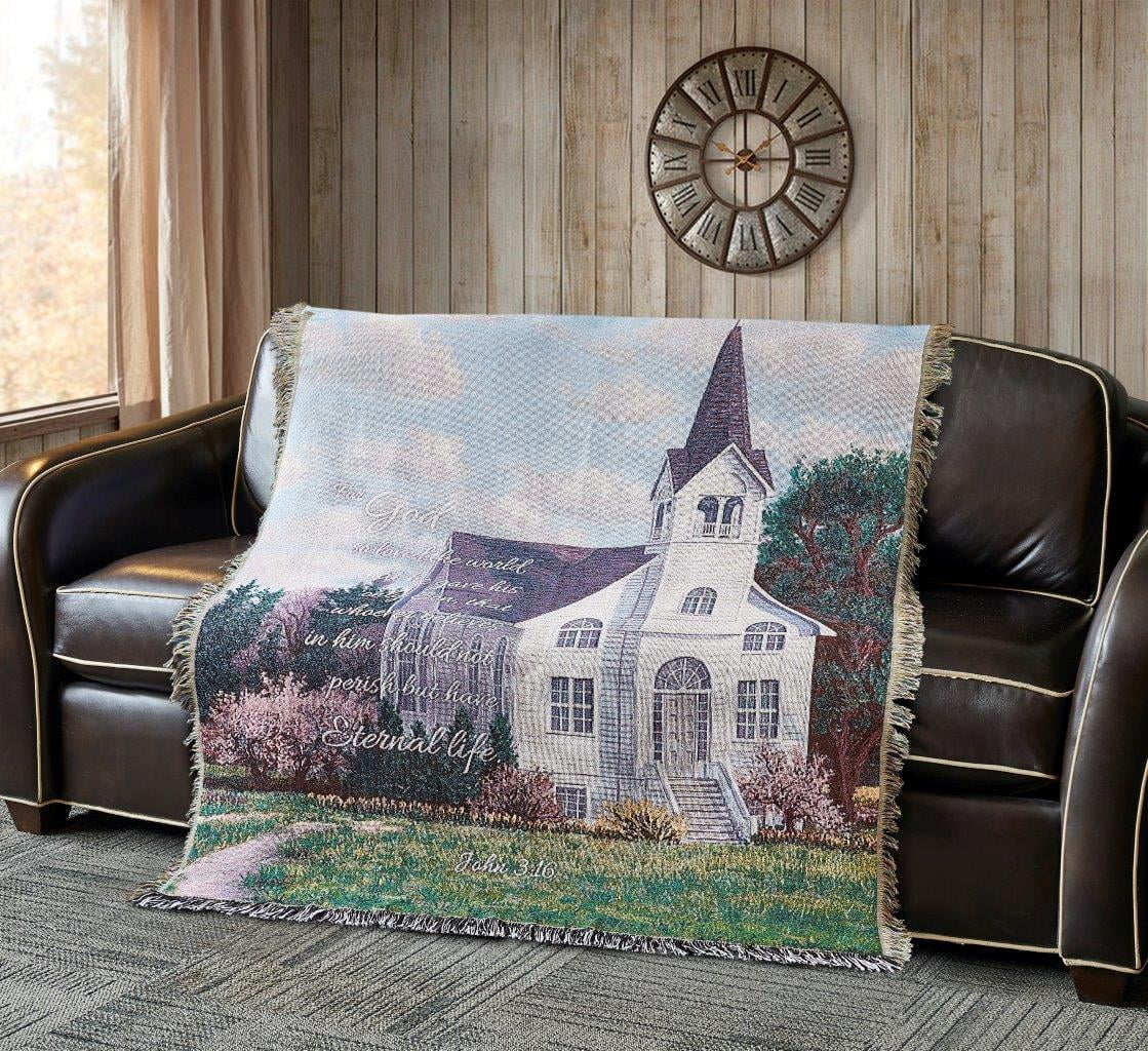 Virah Bella - Inspirational Tapestry Throw Blanket 50"x60" - Fringed ...