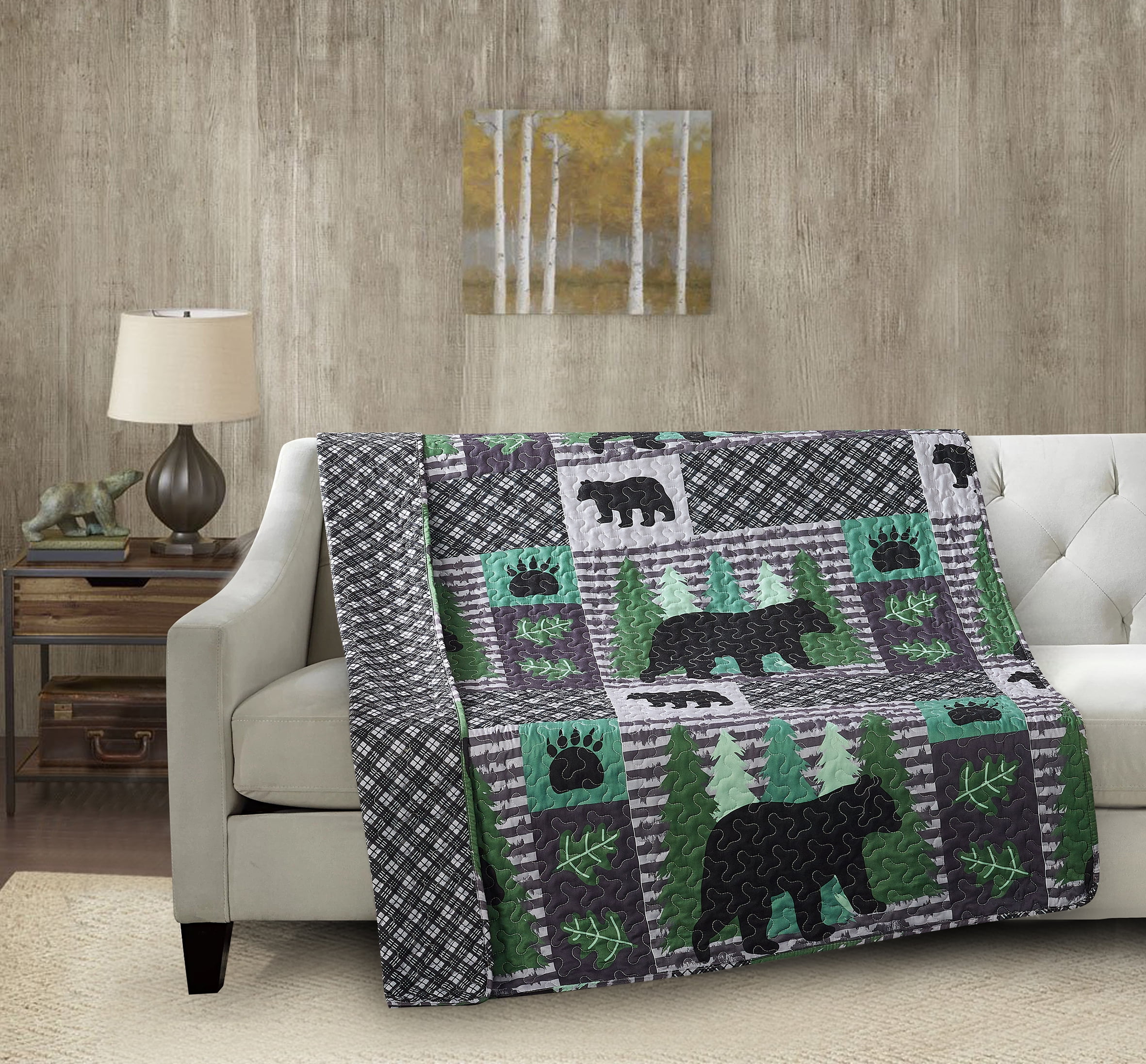 Virah Bella - Mountain Whispers - Quilted Throw Blanket 50" x 60 ...