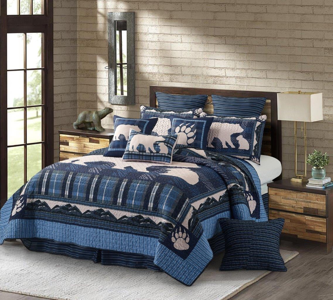 Virah Bella - Offspring - Lightweight Reversible 3-Piece Lodge Quilt ...